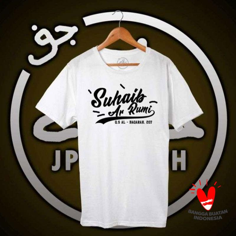 Jual Jp Caliph Kaos Dakwah Tokoh Islam Suhaib Ar Rumi - M White Di ...