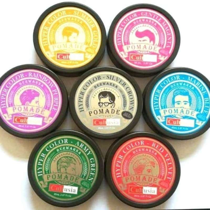 Jual Cultusia Pomade Warna 80ml (Hair Color Wax Temporary) Blue Safir ...