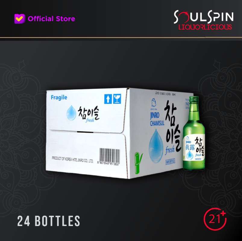 Jual Jinro Chamisul Fresh Original Korean Soju 360 ml [ dus 20 botol ...