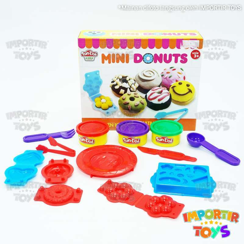 Jual Mainan Set Plastisin Anak Lilin Donat Donut Kreasi Kreatif Edukasi ...