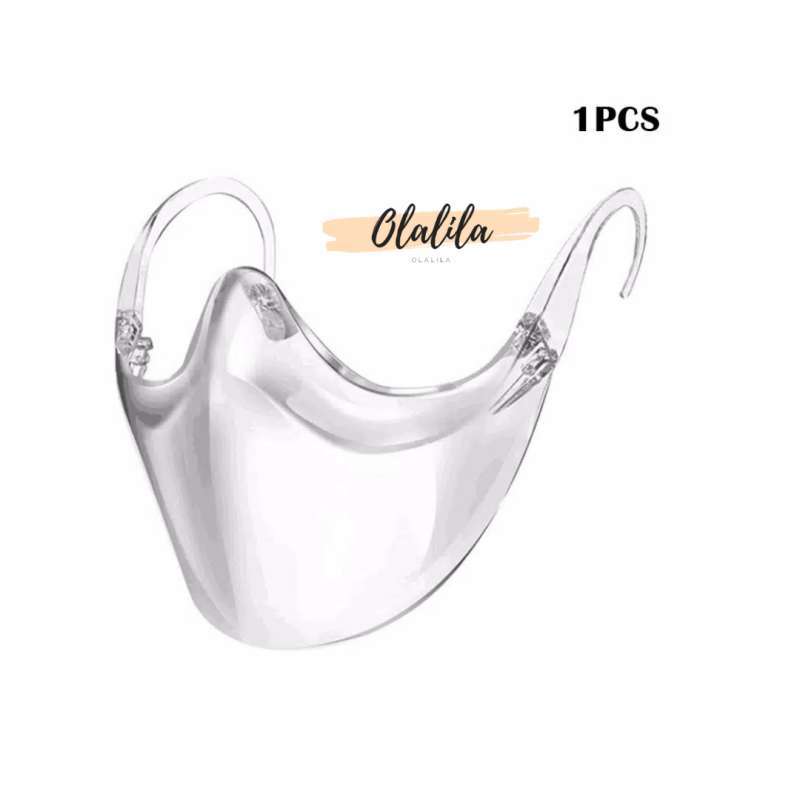 Promo Masker Transparan Akrilik Safety Face Guard Anti Fog Mouth ...
