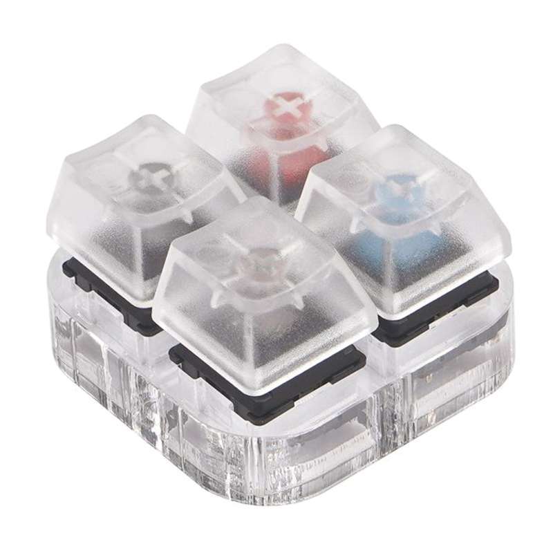 Promo 4 Keys Translucent Keycaps Keyboard Switch Tester Kit Sampler w ...