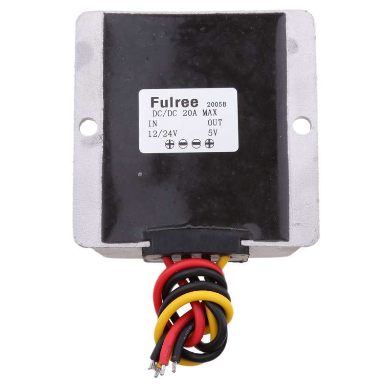 Jual Dc-dc 12v/24v To 5v 20a Buck Converter / Power Supply Waterproof ...