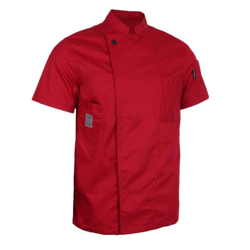 Jual Unisex Short Sleeves Chef Jacket Waiter Coat Cooks Uniform Apparel ...