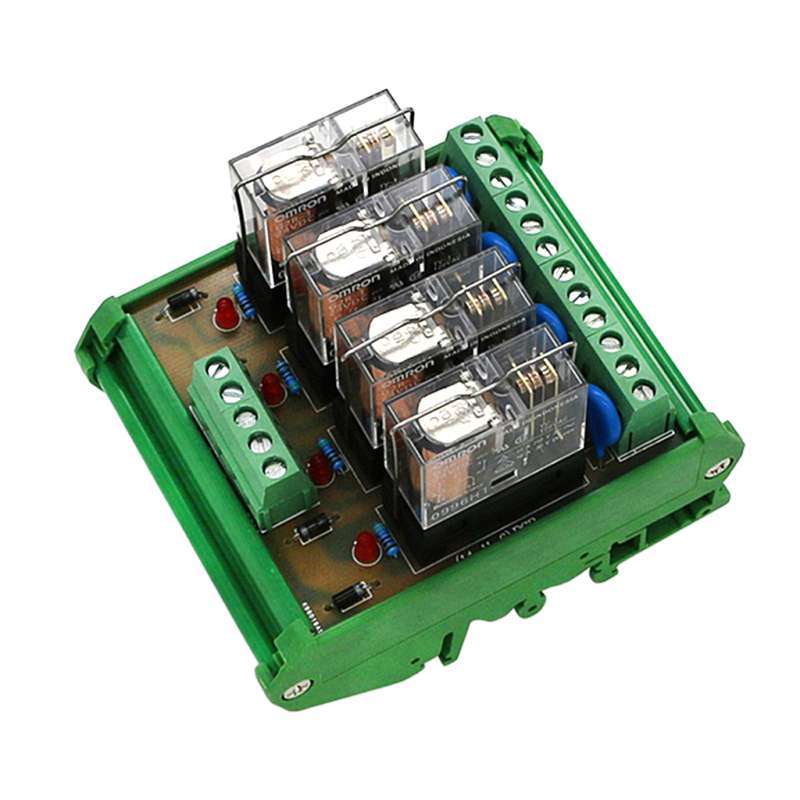 Promo 4-way 24v relay module expansion board with optocoupler isolation ...