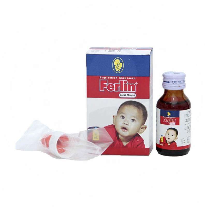 Jual Ferlin Drop 30ml Multivitamin Tambah Darah Bayi 6 Bulan-2tahun Di ...