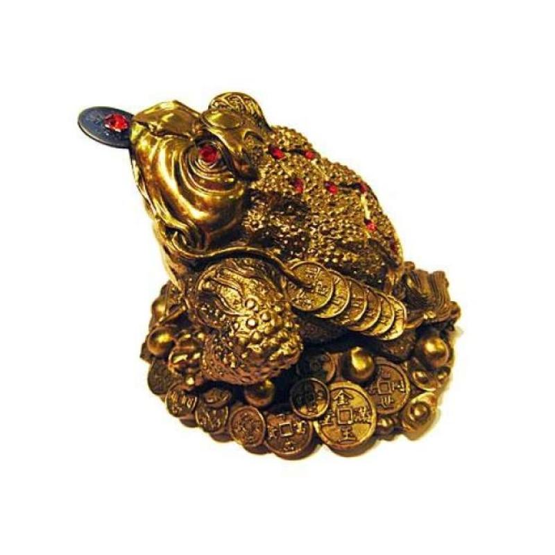 Jual [TAITRA] Lucky Three Legged Money Biting Toad Statue (Small ...