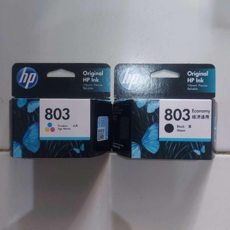 Jual Paket Tinta Hp 803 Black + Color Original Di Seller Anugrah Jaya ...
