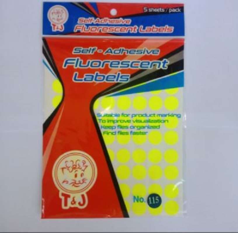 Jual Label / Sticker / Stiker Tom&jerry No.115 Tj Bulat Kuning / Biru ...