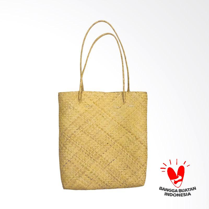 Jual Native Borneo Tas Rotan Kotak Polos Tote Bags, Tas Rotan Map Polos ...