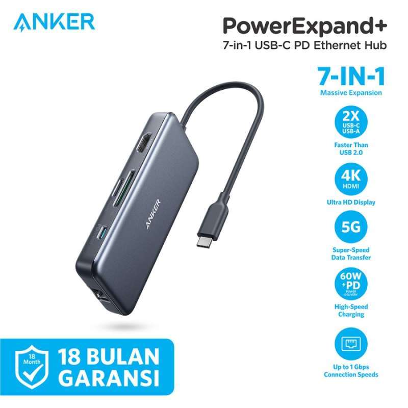 Jual Usb-c Hub Powerexpand+ 7-in-1 Usb-c Pd Ethernet Hub - A8352 Di ...