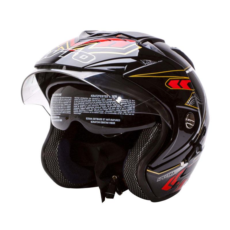 Jual WTO Helmet Impressive - Spectra - Hitam Merah di Seller Dzakira ...