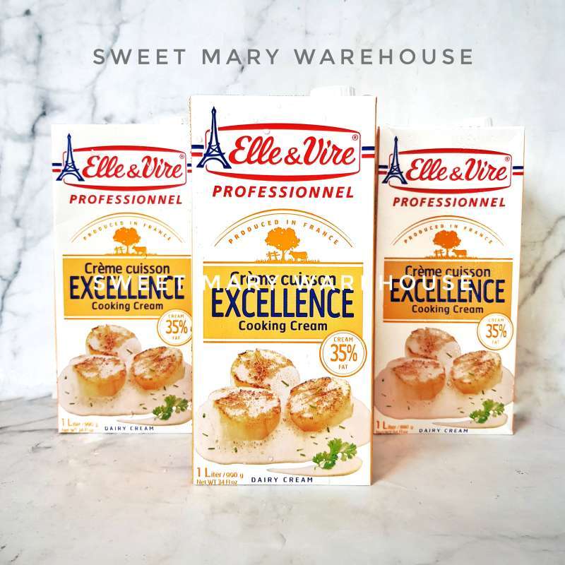 Jual Cooking Cream ELLE & VIRE / ELLE VIRE Cooking Cream 1 Liter di ...