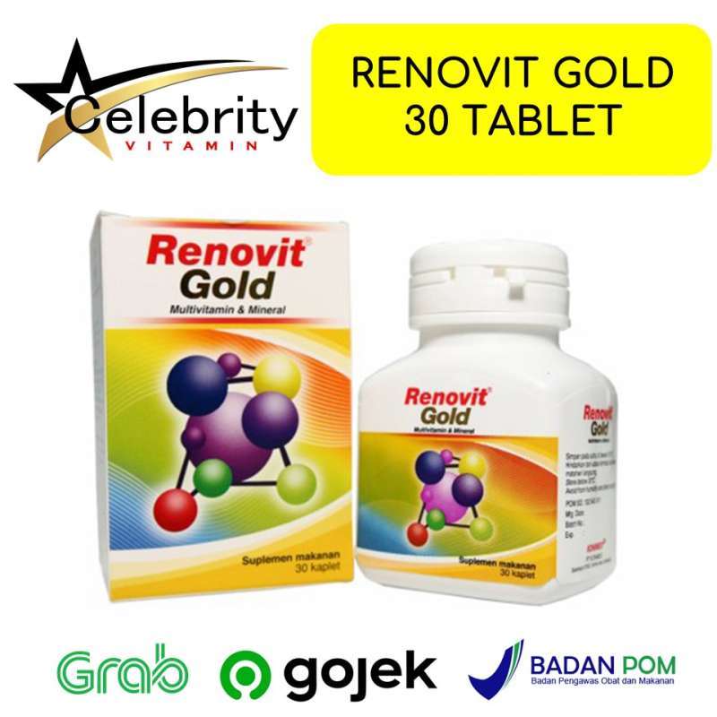 Jual RENOVIT GOLD MULTIVITAMIN BOTOL 30 TABLET 30 TAB LANSIA di Seller ...