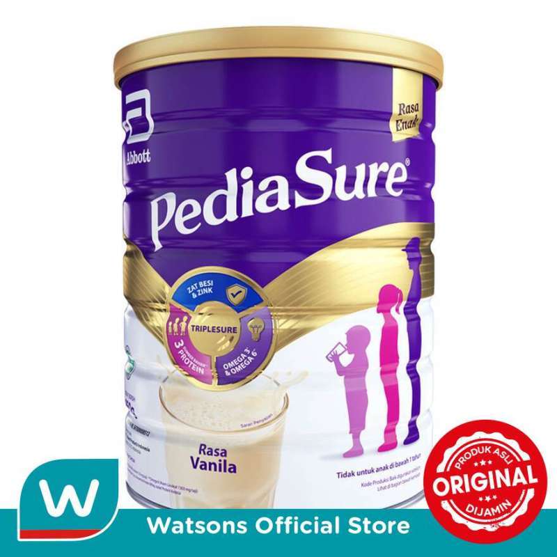 Jual PEDIASURE Triplesure Vanilla 850gr di Seller WATSONS Official Store - WAREHOUSE WATSONS ...