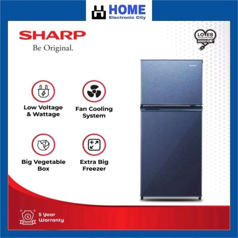 Promo SHARP SJ195MDSG Small 2 Door Kulkas [172 L] Diskon 22% di Seller ...