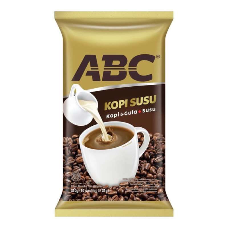Jual ABC Kopi Susu 31 gr Sachet Pack (Isi 10 Sachet) di Seller Toko ...