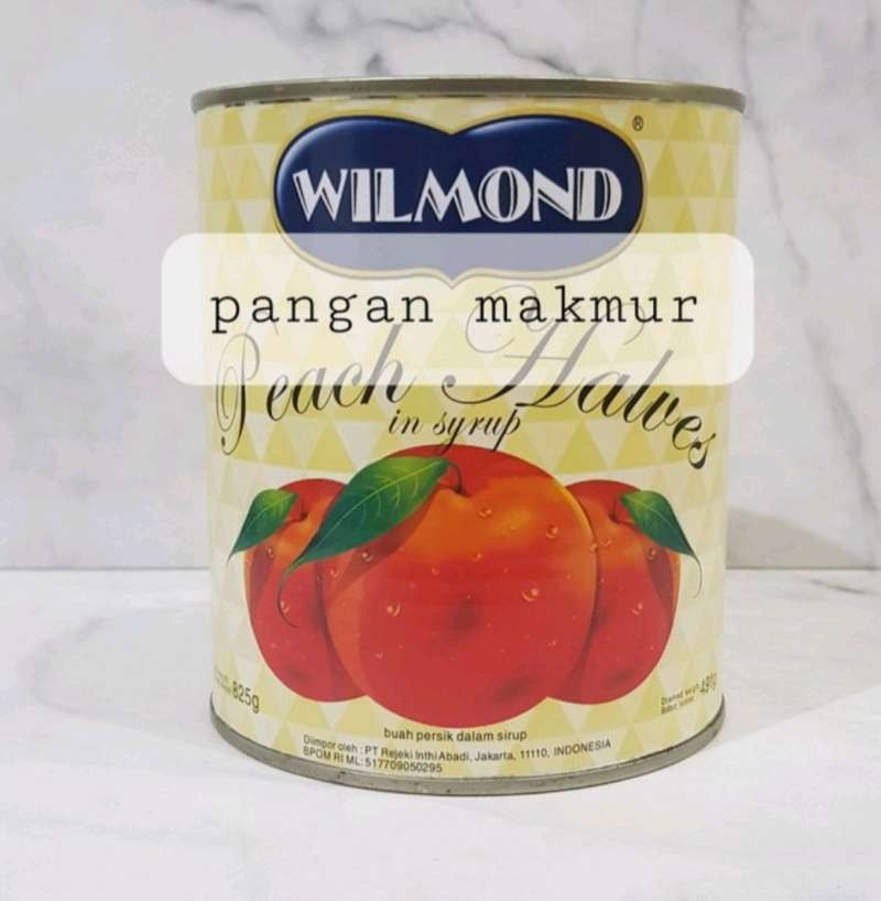 Jual Wilmond Peach Halves In Syrup Canned Buah Persik Kaleng [825 G] Di ...