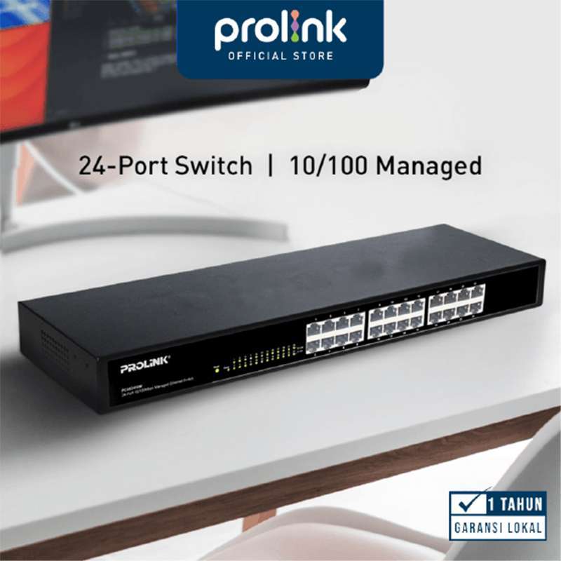 Promo Prolink PCSE2450M Fast Ethernet Managed Switch - Hitam [24 Port ...