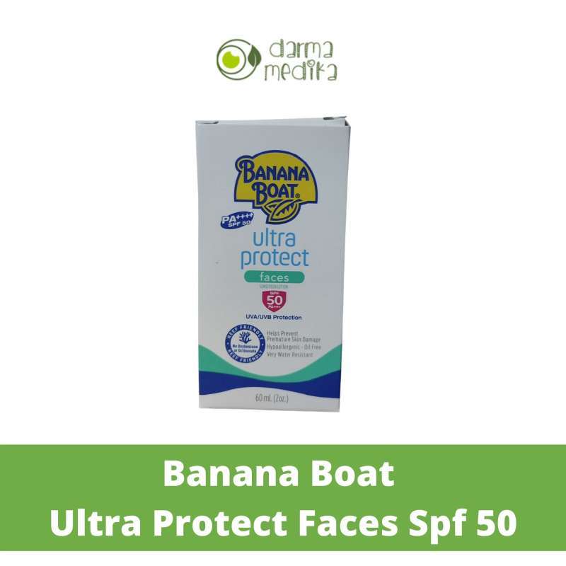 Jual Banana Boat Ultra Protect SPF 50 Faces Sunscreen Lotion [60 mL] di ...