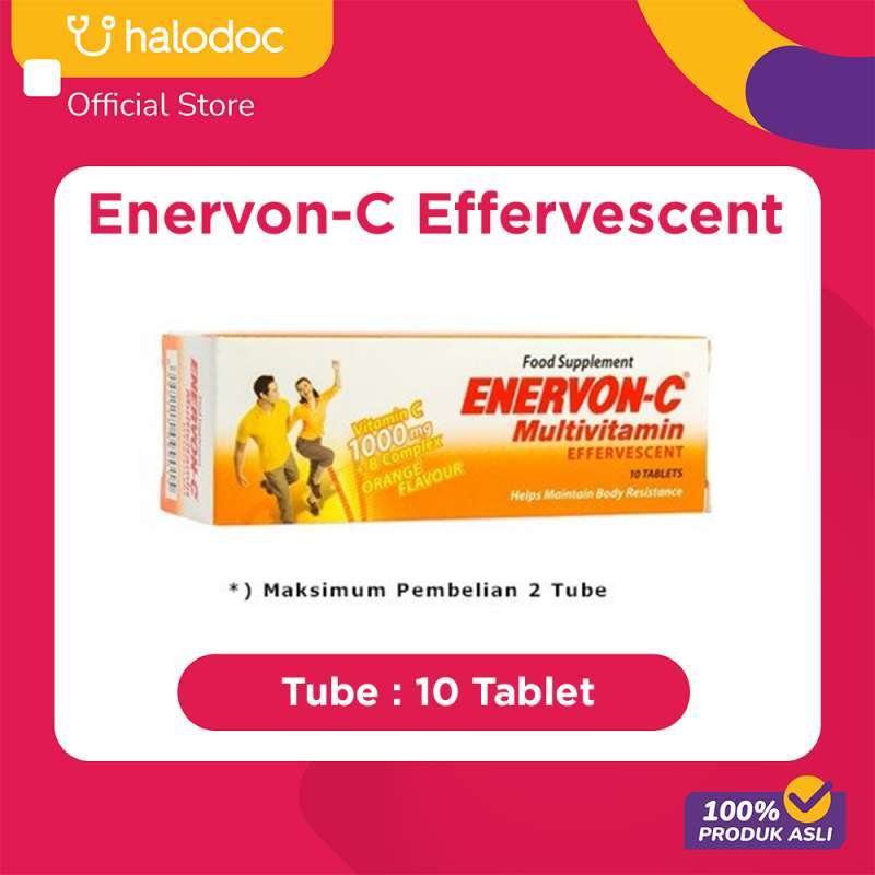 Promo Enervon-C Effervescent 10 Tablet Diskon 19% di Seller Halodoc ...