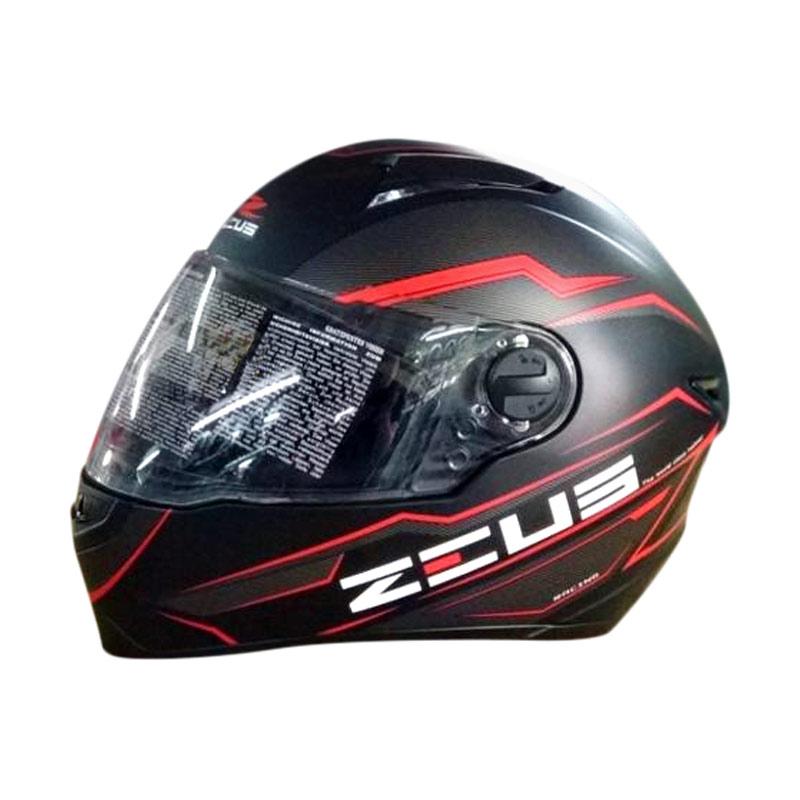 Jual Zeus ZS-811 AL12 Helm Full Face - Matt Black Red di Seller ...