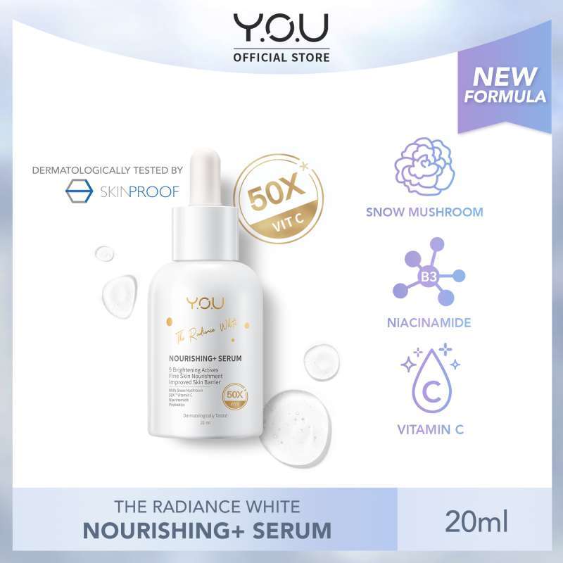 Promo YOU The Radiance White Nourishing +serum (50x Vit C) Diskon 10% ...