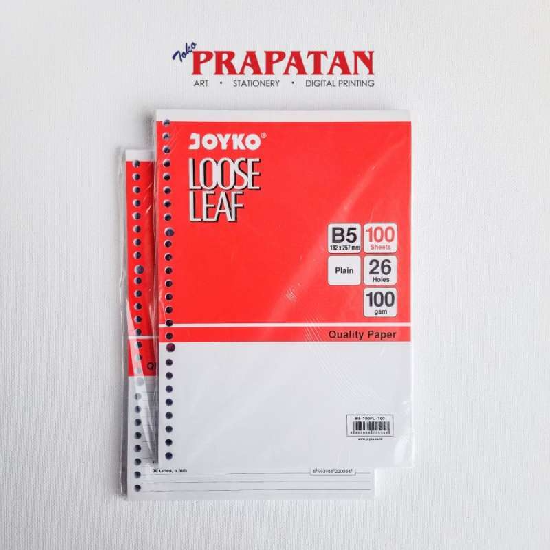 Jual Loose Leaf / Isi Kertas File / Binder Joyko B5-7026 / 100 Lembar - Line Di Seller Toko ...