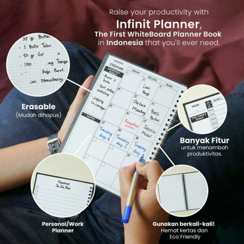 Jual note book buku catatan INFINIT PLANNER buku jadwal kegiatan di ...
