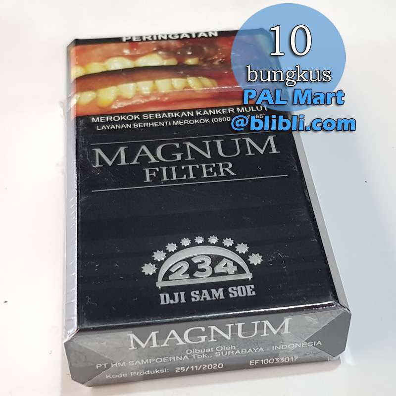 Jual rokok Dji Sam Soe MAGNUM FILTER 12 [1 slop / 10 bungkus @ 12 ...