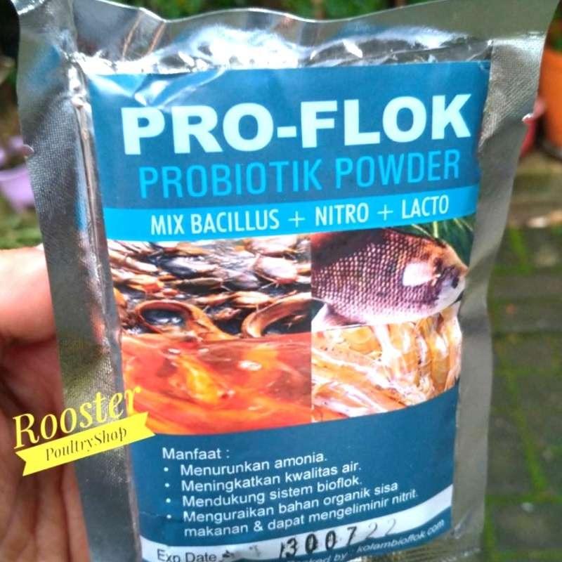Jual PROFLOK 100 Gram Probiotik ikan Bakteri Starter Kolam Terpal ...