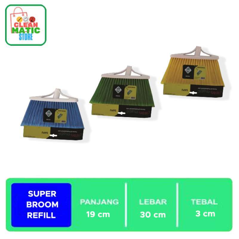 Jual Super Broom Refill - Hijau Di Seller Clean Matic - Kademangan ...