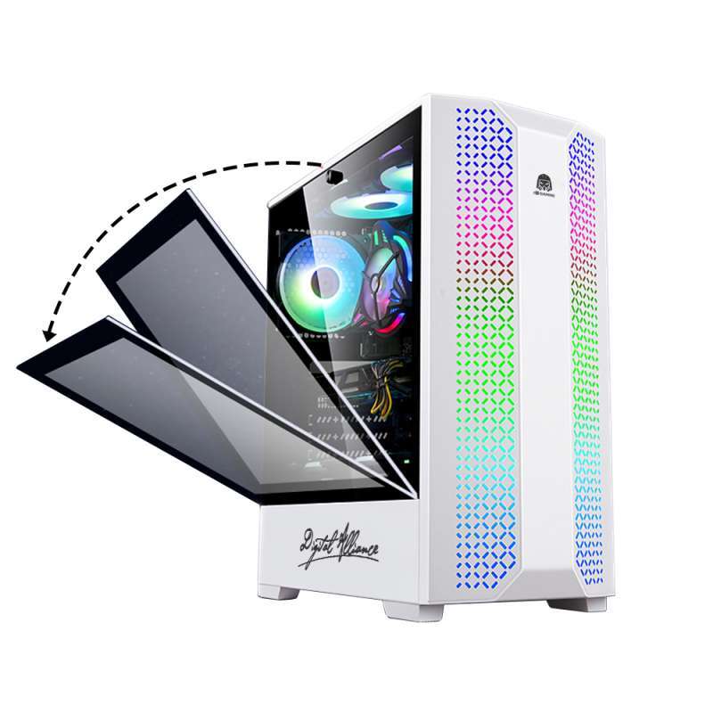 Jual Casing PC Digital Alliance N26 ATX Black Case Komputer Gaming Kaca ...