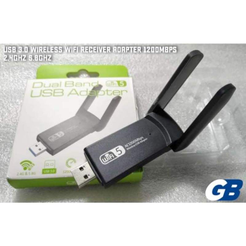 Promo USB 3.0 Wifi Wireless Receiver Adapter 1200Mbps 2.4GHz 5.8GHz ...