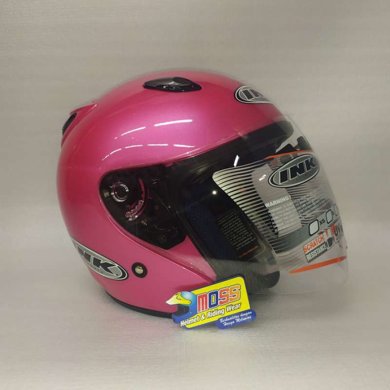 Jual Helm Ink Centro Polos Solid Bright Pink | Halfface | Original Di ...