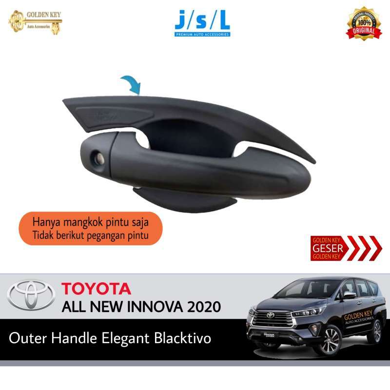 Jual JSL Outer Handle All New Innova 2020 Mangkok Pintu Elegant Blacktivo di Seller GOLDEN KEY ...