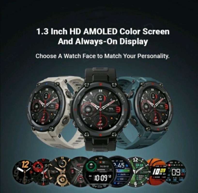 Promo amazfit T- REX Pro smart watch sport military grade Amoled trx ...