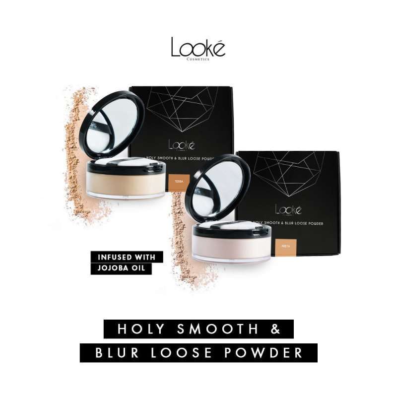 Jual Looke Holy Smooth and Blur Loose Powder Original - FREYA - Bedak ...