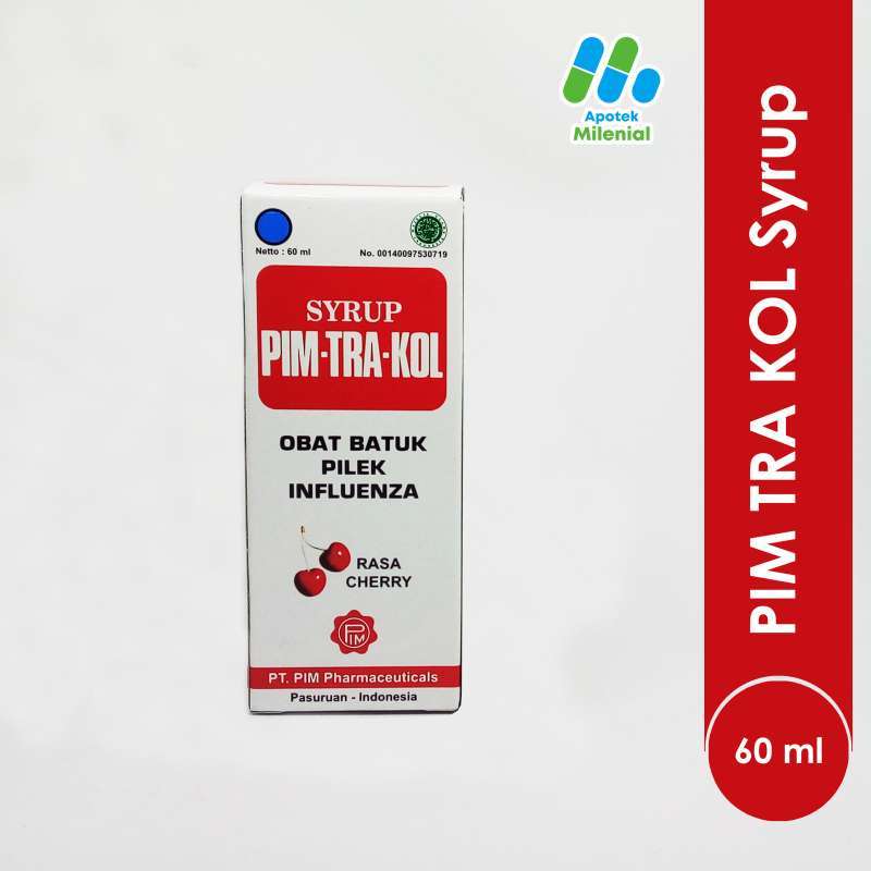 Jual PIM TRA KOL CHERRY 60 ML SIRUP OBAT BATUK PILEK INFLUENZA ANAK di ...