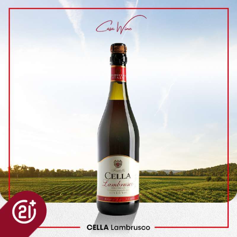 Promo Red Wine Cella Lambrusco Diskon 28% Di Seller Casa Wine Official ...