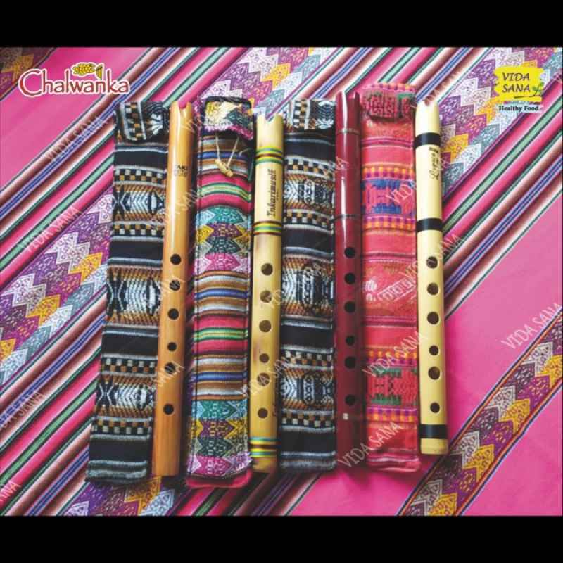 Jual Quena Alat Musik Tiup G - Bamboo - Kayu - Original Peru di Seller ...