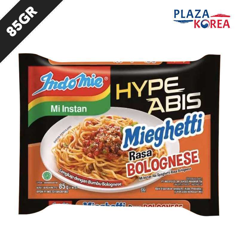 Jual INDOMIE HYPE ABIS MIEGHETTI BOLOGNESE 85 GR - MIE SPAGHETTI ...