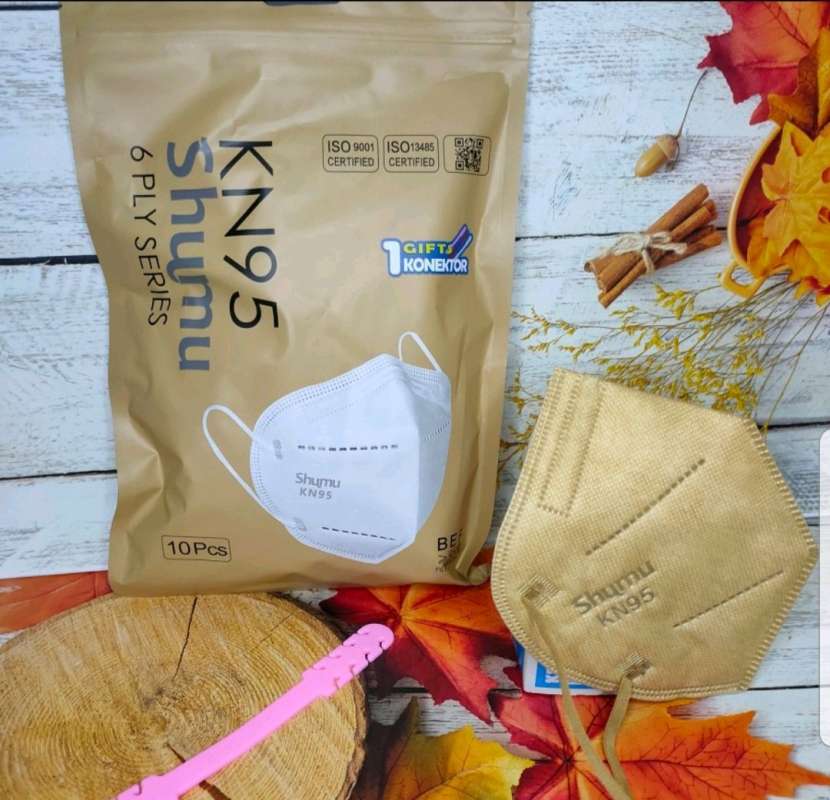 Jual MASKER KN95 SHUMU 6 PLY - WARNA KUNING APRICOT di Seller El Raya ...
