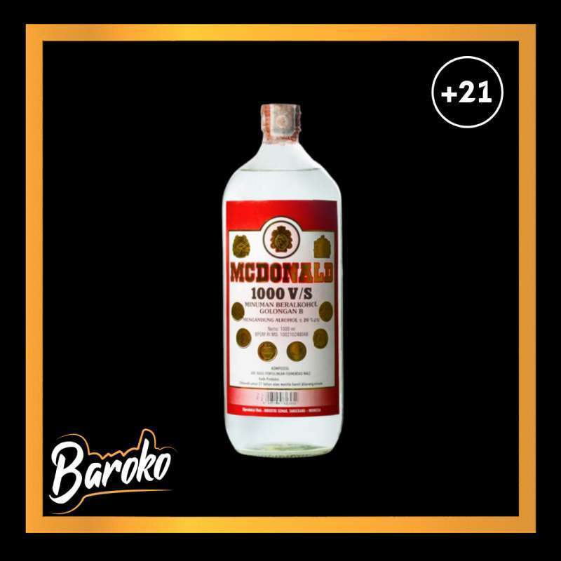 Jual MC DONALD VODKA 1000 ML di Seller Botol Minum - Jaka Sampurna ...