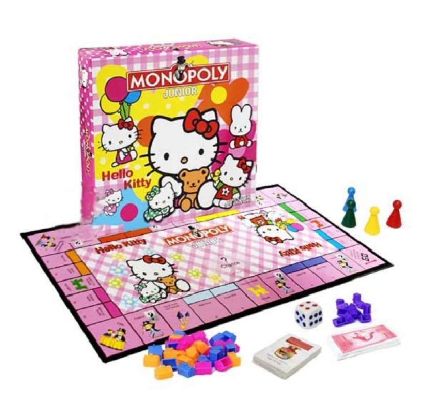 Jual MONOPOLY JUNIOR HELLO KITTY - perempuan girl mainan anak monopoli ...