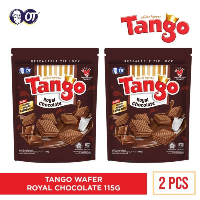 Promo WAFER TANGO POUCH CHOCOLATE 125GR [ISI 2PCS] Diskon 14% di Seller ...