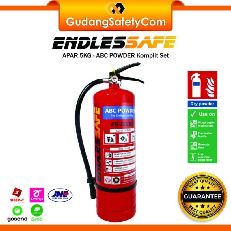 Jual APAR 5KG isi ABC Powder Komplit Set -fire extinguisher- tabung ...