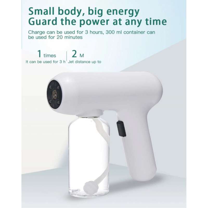 Jual Pistol Semprot Uap Air Disinfection Nano Spray Gun 300ml With Blue ...
