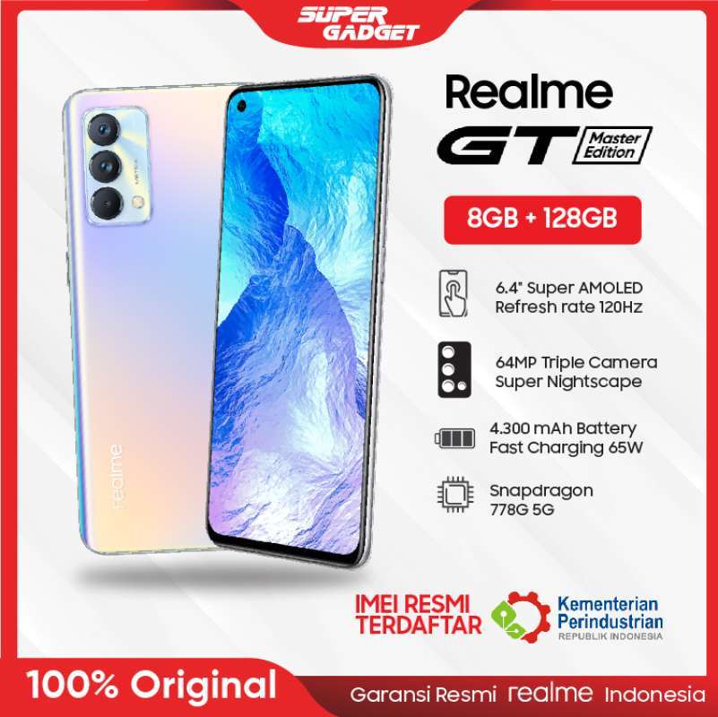 Jual Realme GT master edition 8/128 GB RAM 8 ROM 128GB Original Hp Handphone Smartphone Android ...