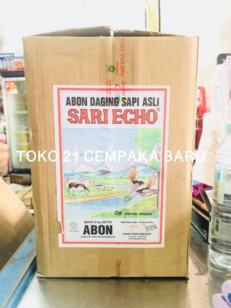 Jual Abon Daging Sapi Asli MANIS Sari Echo 1 KARTON | Abon Sapi Enak di ...
